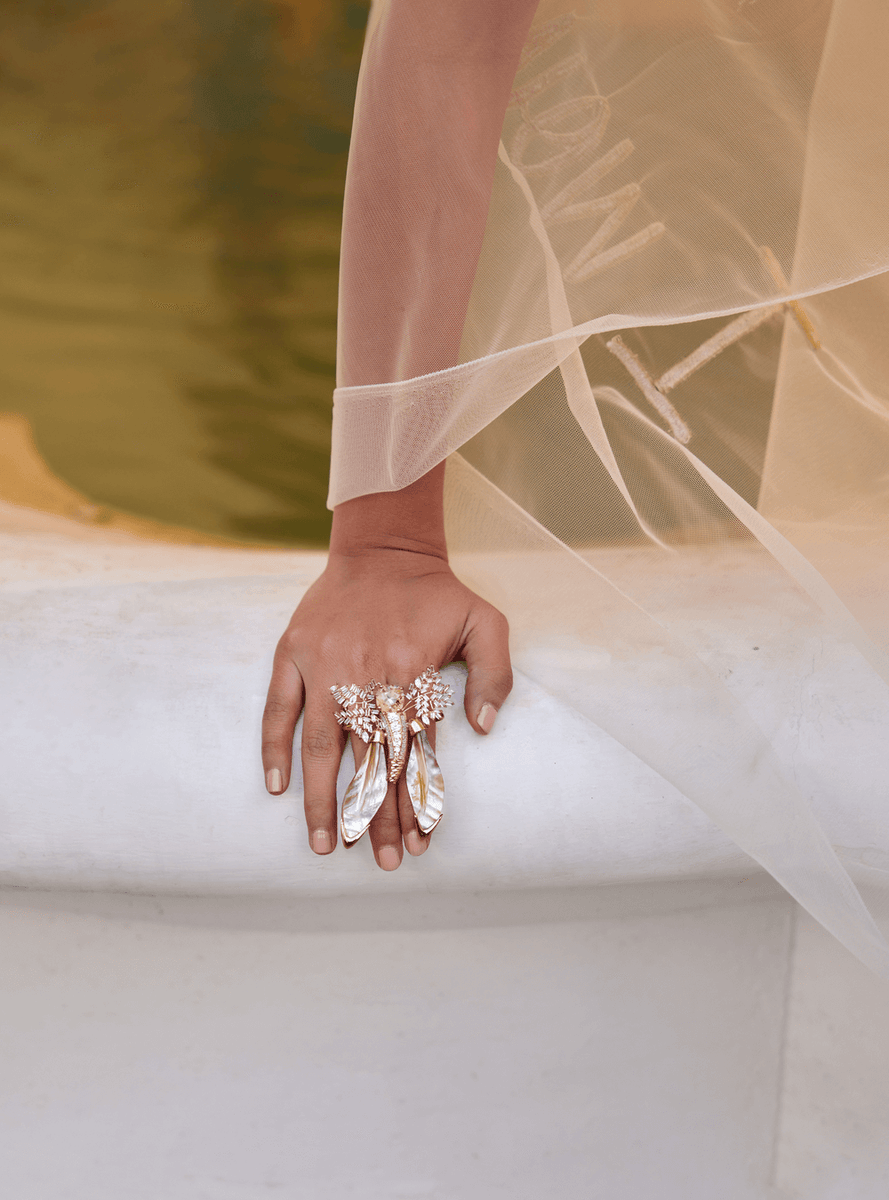 Le Palm Serefina Double Ring – Auroras Collection UK